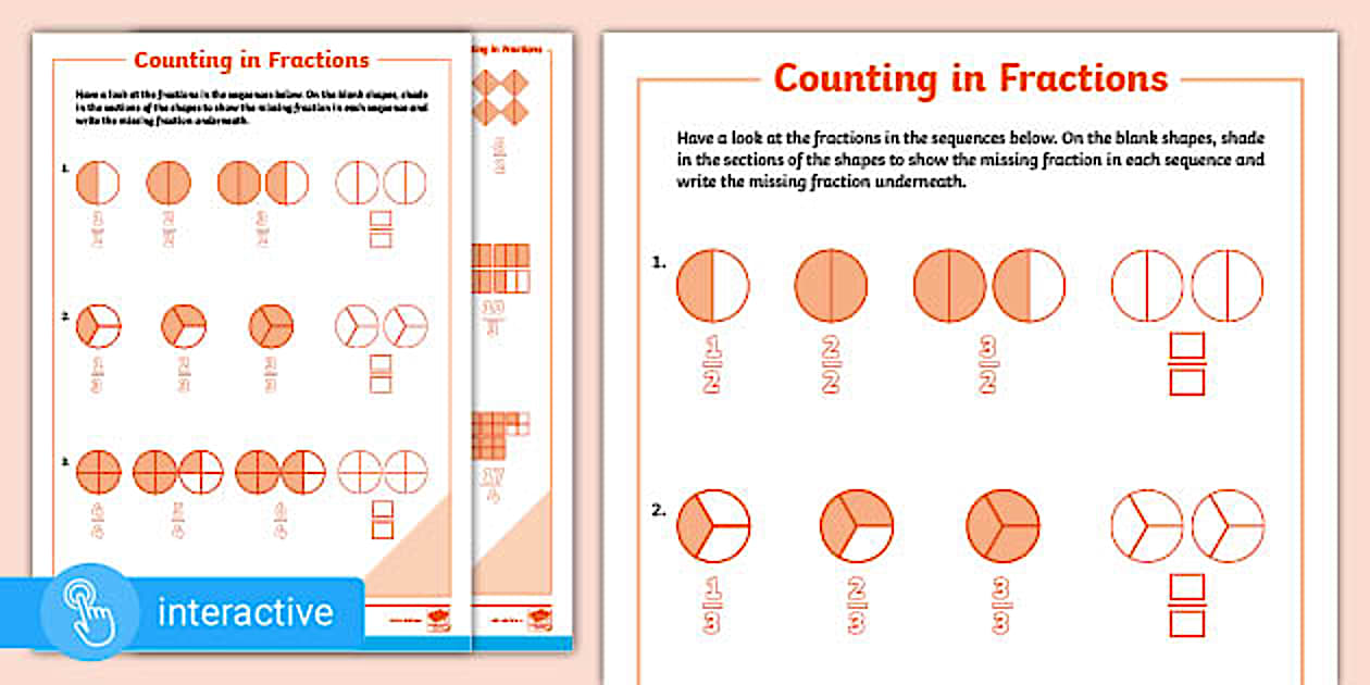 👉 Digital PDF Y3 White Rose Maths Count in Fractions Revision